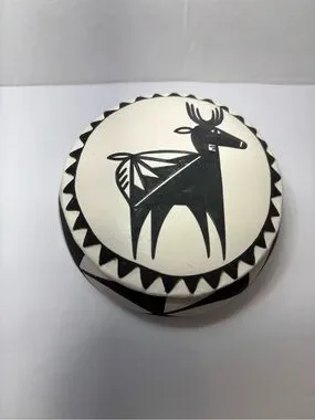 Accents | Pauline Abeita Acoma Pottery Native American Art Trinket Box ...